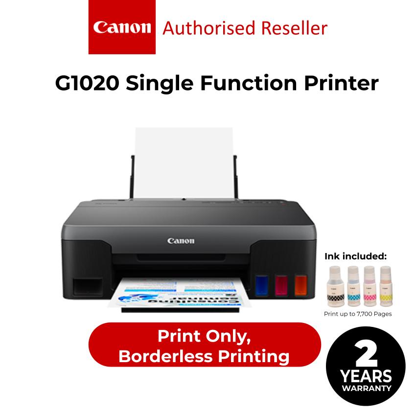 Canon Pixma Easy Refillable Ink Tank Printer G1020 (PRINT ONLY ...