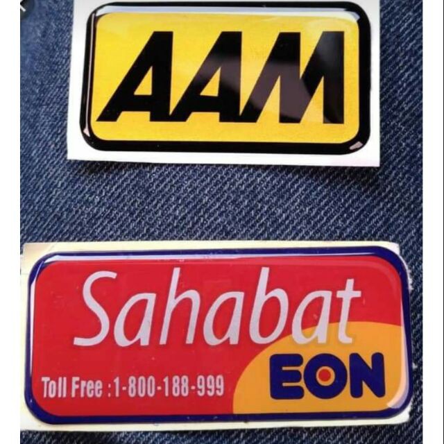Proton Saga Iswara Wira Stiker AAM SAHABAT EON EPOXY STIKER TEBAL Saga ...