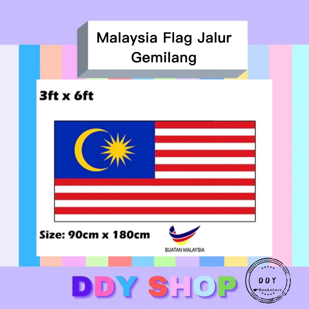 Malaysia Flag Jalur Gemilang — Bendera Malaysia | Shopee Malaysia