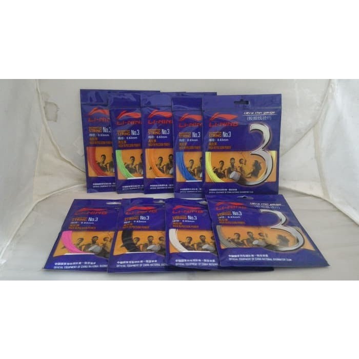 Original LINING NO. 3 BADMINTON RACKET STRINGS | Shopee Malaysia