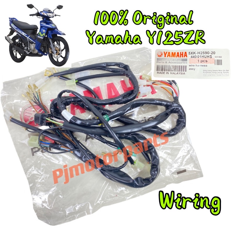 Y125ZR 125ZR Y125Z NEW (100% Original Yamaha HLY) Wire Harness Wayar ...