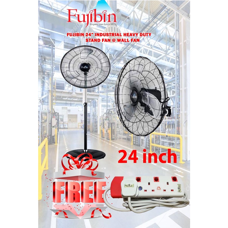 Fujibin 24 Inch Industrial Stand Fan / Wall Fan | Shopee Malaysia