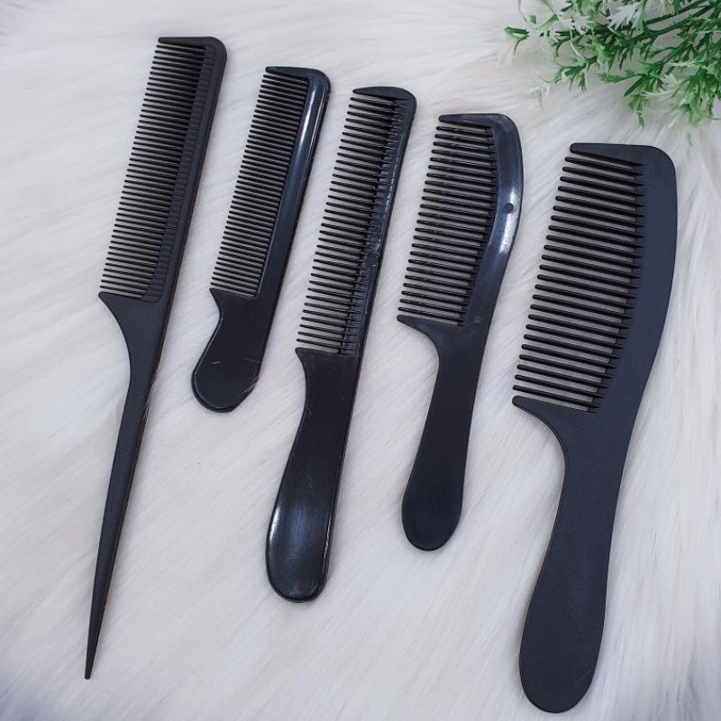 [ READY STOCK ] ( 1 PCS ) ( BLACK COLOUR ) Hair Comb Styling Salon Anti ...