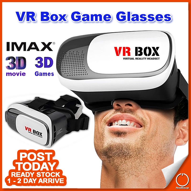𝗩𝗜𝗥𝗧𝗨𝗔𝗟 𝗥𝗘𝗔𝗟𝗜𝗧𝗬 VR BOX 2.0 3D Glasses For 3.5-6.0 Inch Smartphone And ...