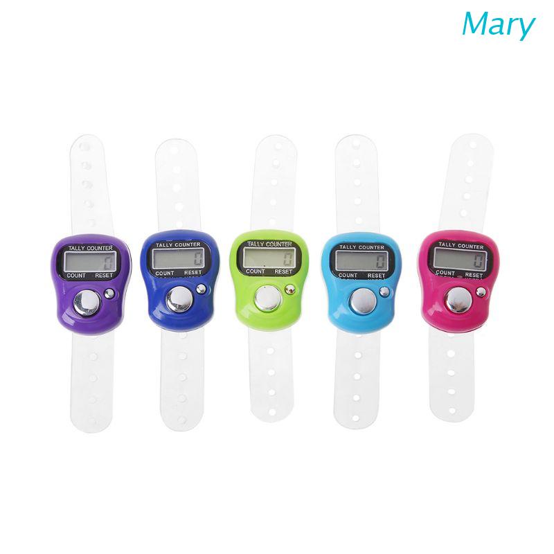 Mary LCD Finger Tally Counter Digital Electronic Tasbeeh Counters Lap ...