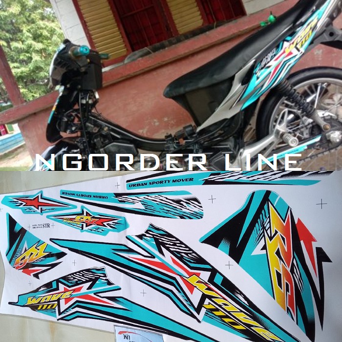 Striping Streeping Decal Dekal Sticker Emblem Logo Motorcycle Honda ...