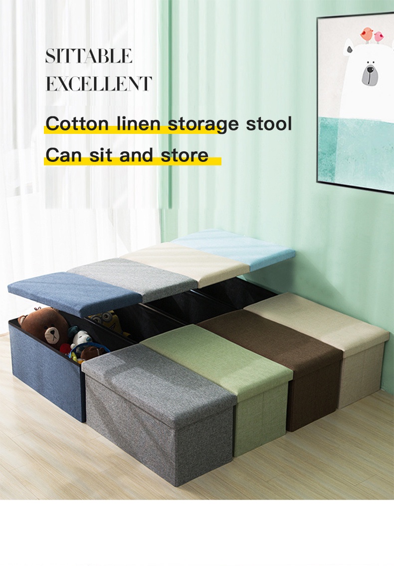 Storage stool Bedroom storage Storage Box Storage stool Folding storage ...