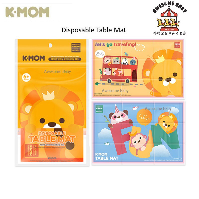 K-Mom Disposable Table Mat (20pcs) NEW Packing | Shopee Malaysia