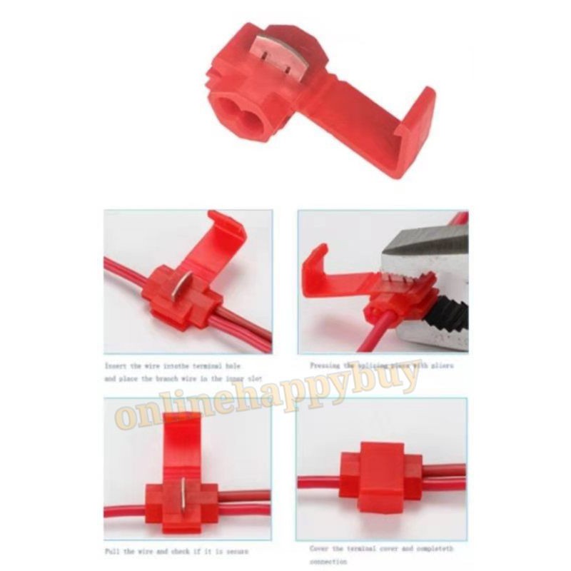 Car Wire Crimp Splitter Clip,Scotch Lock Quick Splice,Terminal Lock ...