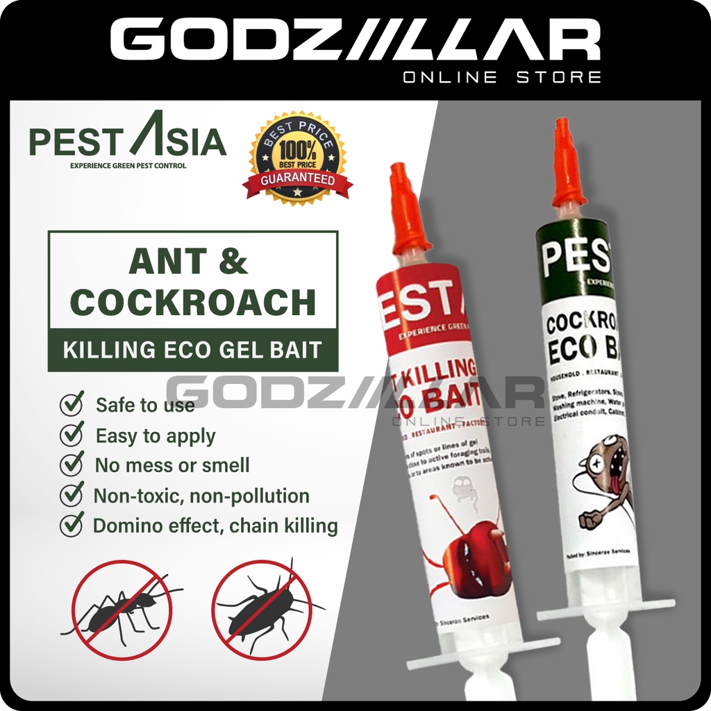 Pest Asia Ant & Cockroach Killing Eco Gel Bait 10g | Ubat Semut & Lipas ...