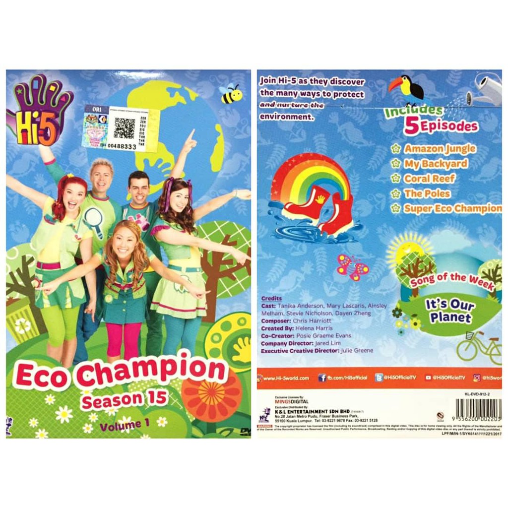 Education DVD～HI-5 SEASON 15 VOLUME 1-5 (DVD) | Shopee Malaysia