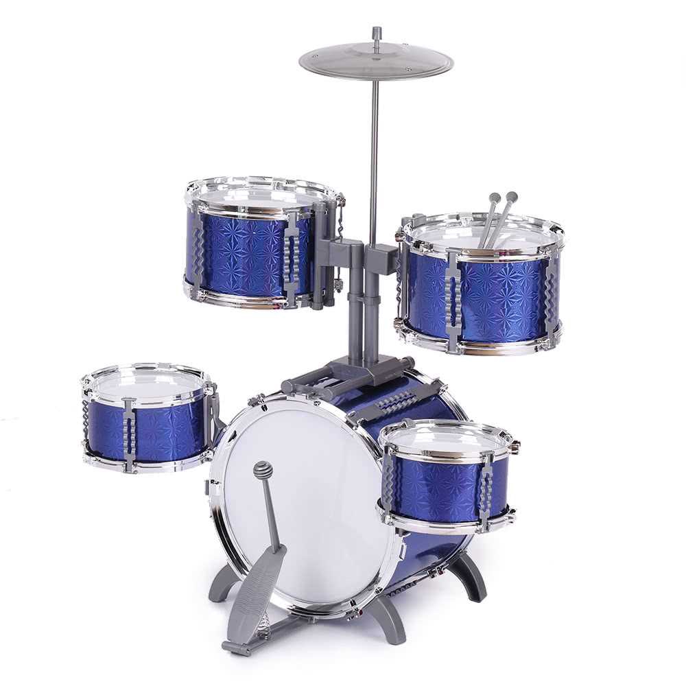 Compact Size Drum Set Children Kids Musical Instrument Toy 5 Drums with ...