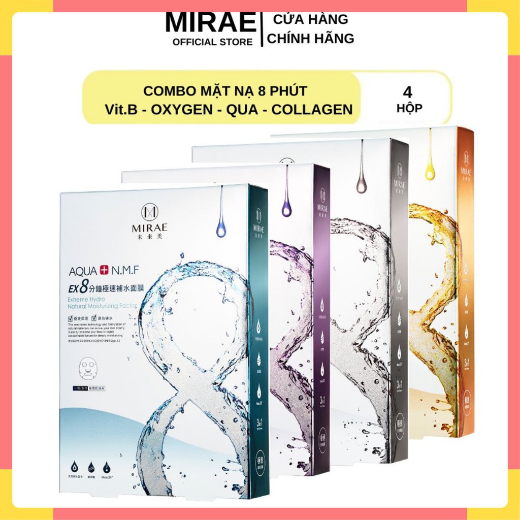 [Genuine] Combo 4 Mirae EX 8 Taiwan Mask Boxes Speed 20g x 5 pieces / Box | Shopee Malaysia