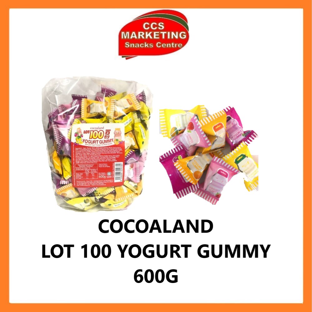 CCS Cocoaland Lot 100 Yogurt Gummy ( 600g ) | Shopee Malaysia