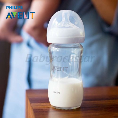 Philips AVENT ORIGINAL GLASS Bottle 8oz Botol Susu Glass Avent BPA Free ...