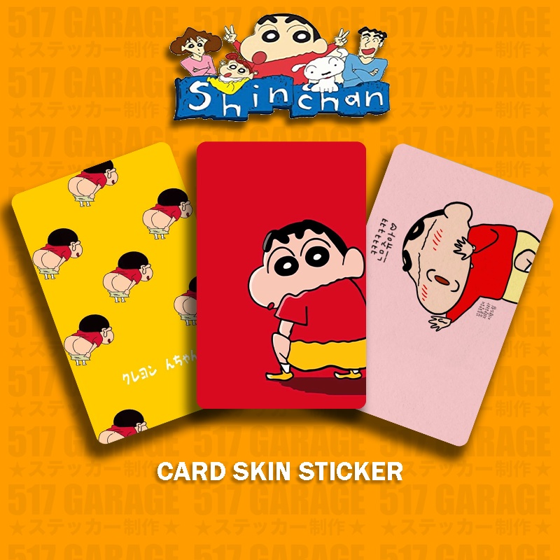 CRAYON SHINCHAN - T*G STICKER - CARD STICKER - BANK CARD STICKER ...