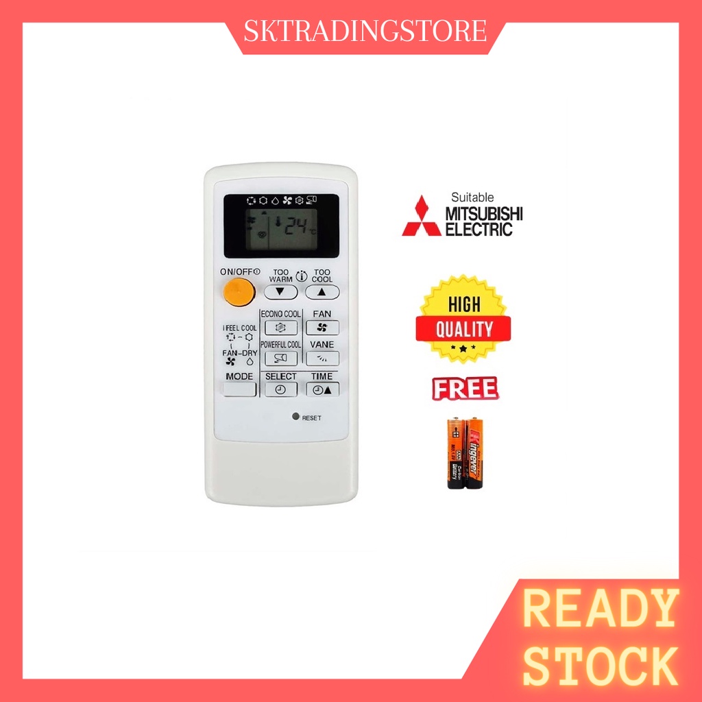 🔥Sales🔥Mitsubishi Aircond Remote Control Replacement MP04B MP02B KFR-36G/H MSH-CB12VD KF-23G ...