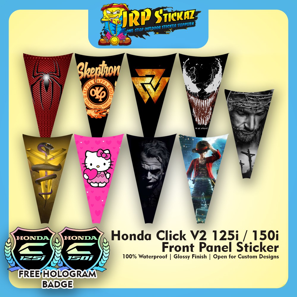 Honda Click V2 Front Panel Sticker | Fit for 125 i and 150 i | Shopee ...