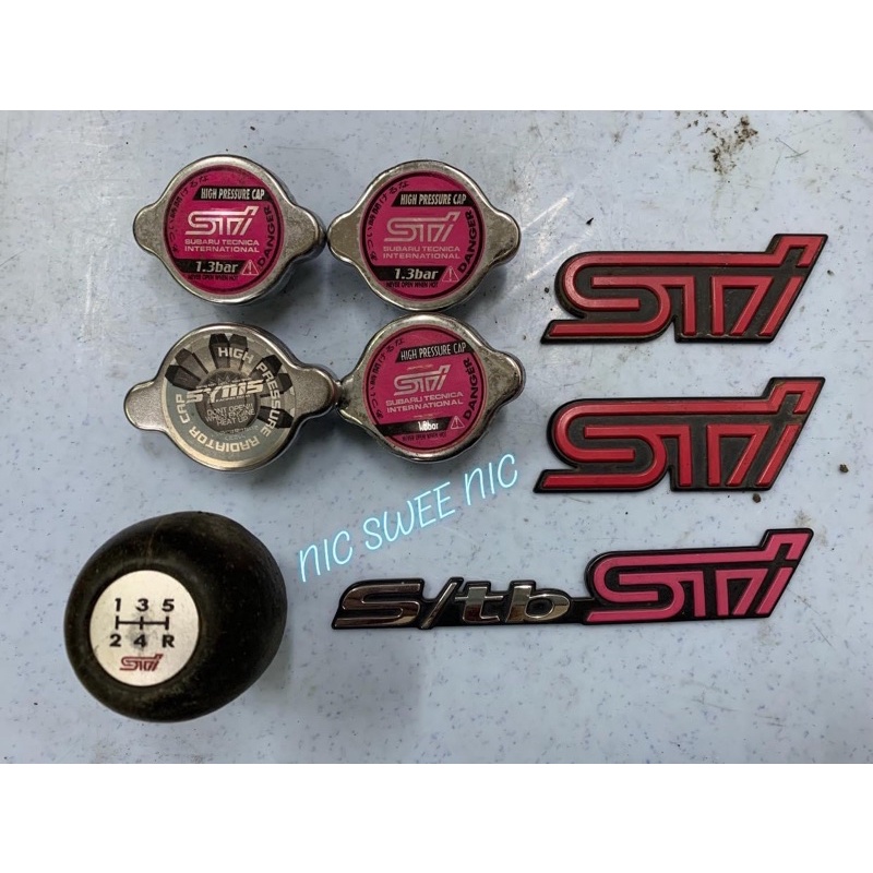 Subaru sti gear knob radiator cap logo | Shopee Malaysia