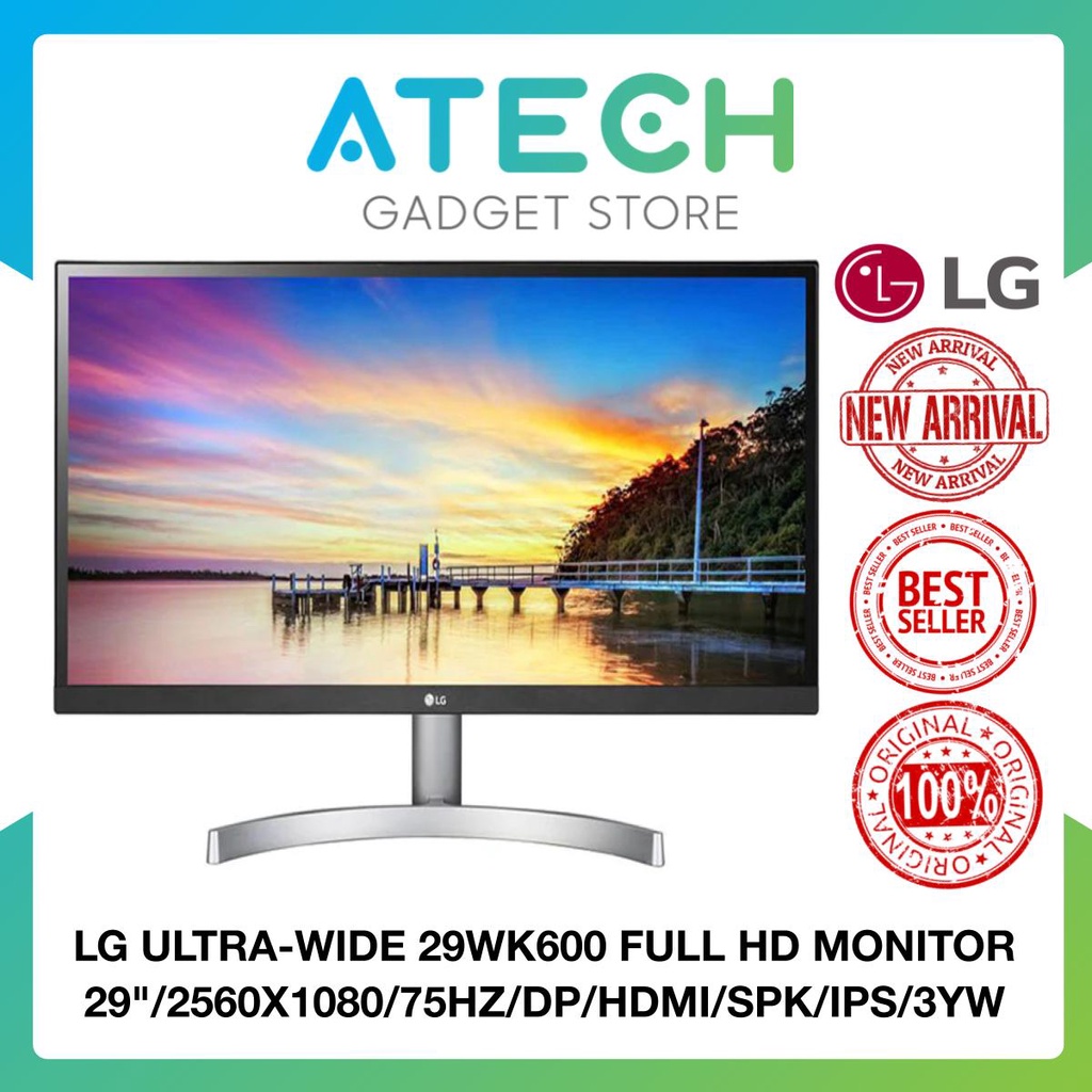 LG ULTRA-WIDE 29WK600 FULL HD MONITOR 29"/2560X1080/HDR/AMD FREESYNC ...