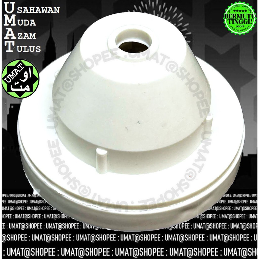 Blok Bulat Topi Siling Ros Siling 3 Plat 5A 250V Ceiling Rose 3 ...