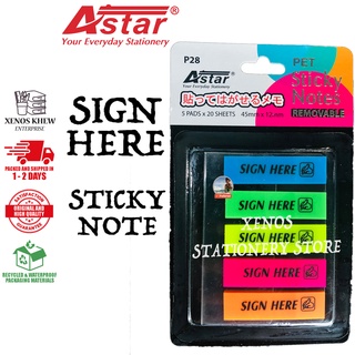 SIGN HERE STICKY NOTE (READY STOCK) | Shopee Malaysia