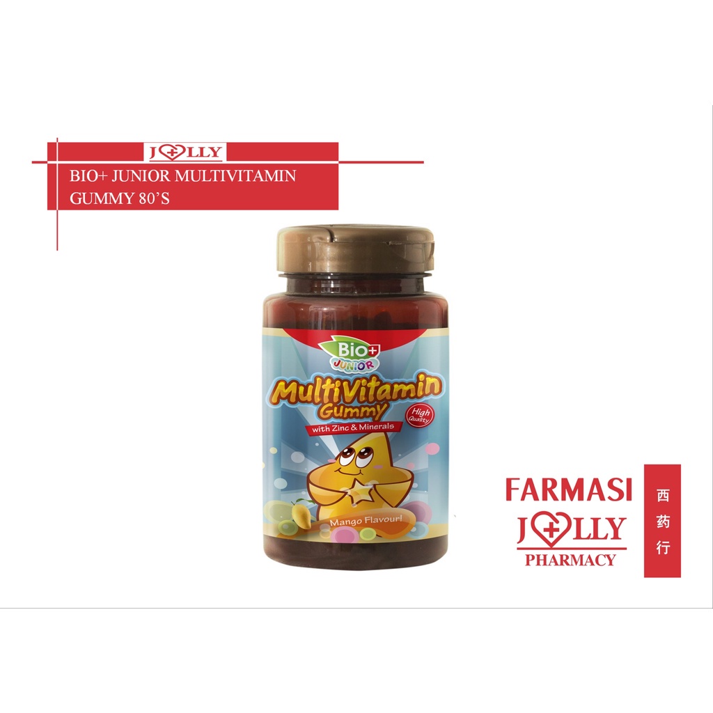 JOLLY PHARMACY BIO+ JUNIOR MULTIVITAMIN GUMMY 80’S | Shopee Malaysia