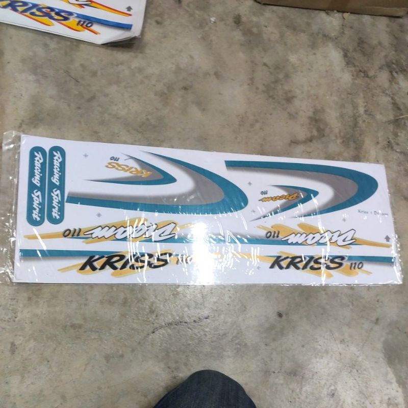 Stiker Sticker Body Stripe Cover Set (1) Modenas Kriss 1 2 110 100 Fl ...