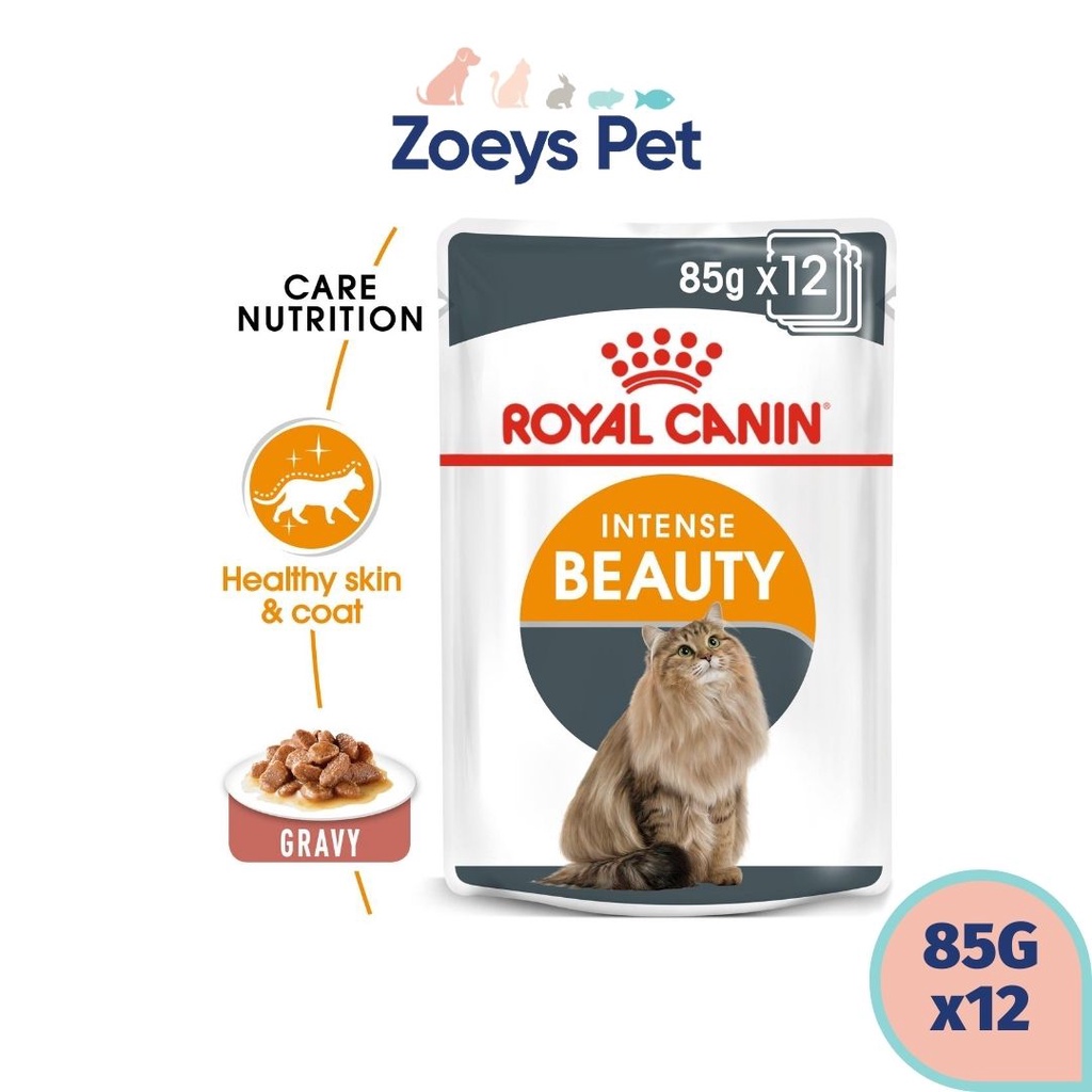 Royal Canin Intense Beauty Gravy Wet Cat Pouch 85gx12 | Shopee Malaysia