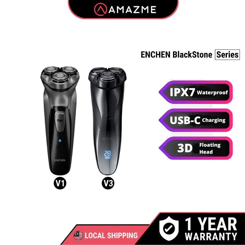 ENCHEN BlackStone V1 / V3 3D Smart Floating Blade Head 2 in 1 Electric ...