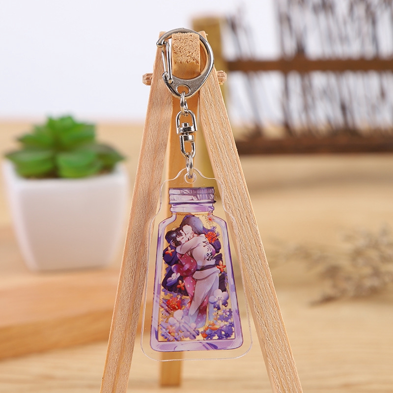 CP! Demon Slayer Couple Combination Keychain Kanawo Tanjiro Nezuko ...
