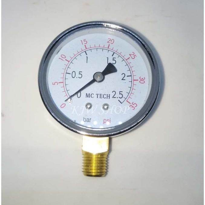 Manometer 2.5Bar Pressure Gauge 2.5Bar 2.5kg KJWSHOP Mano Meter 2.5Bar ...
