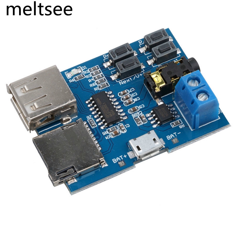 1pcs Tf Card U Disk Mp3 Format Decoder Board Module Amplifier Decoding Audio Player Shopee