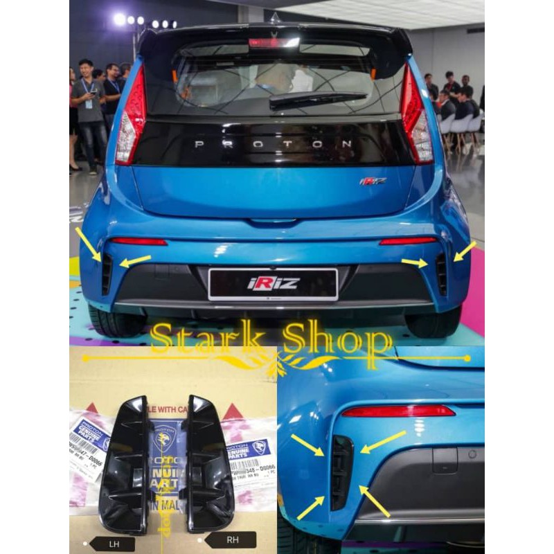 ORIGINAL PROTON IRIZ FL 2019 REAR BUMPER SIDE COVER GARNISH RH LH ...