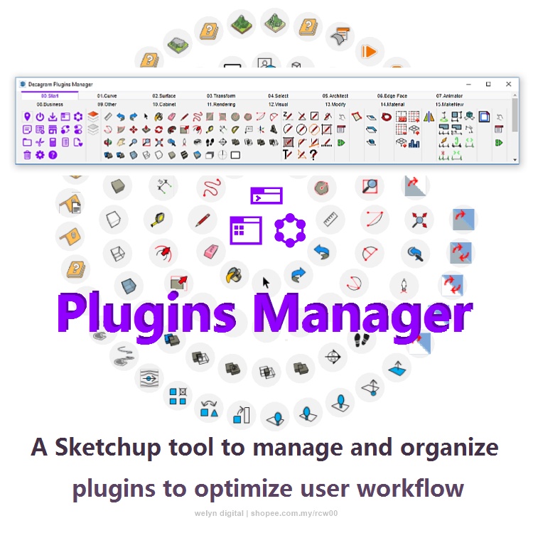 SketchUp Plugins Manager 2025 Extension - A tool to manage and organize ...