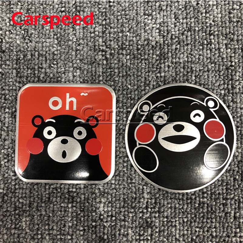 Cartoon Kumamon 3D Metal Car Sticker Emblem Badge Car Trunk 1Pcs ...