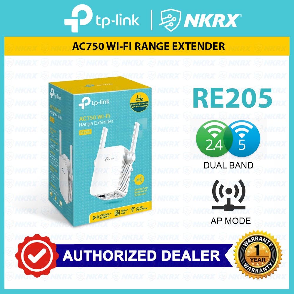 TP-Link RE205 WiFi Range Extender - AC750 Dual Band | Shopee Malaysia