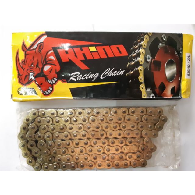 🔥RACING CHAIN RHINO GOLD💥520HO-120L FOR PATAGONIAN EAGLE 250 | Shopee ...