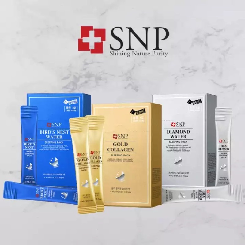 SNP Sleeping Pack Mask (20pcs)/ SNP 三色睡眠面膜 (20支） | Shopee Malaysia