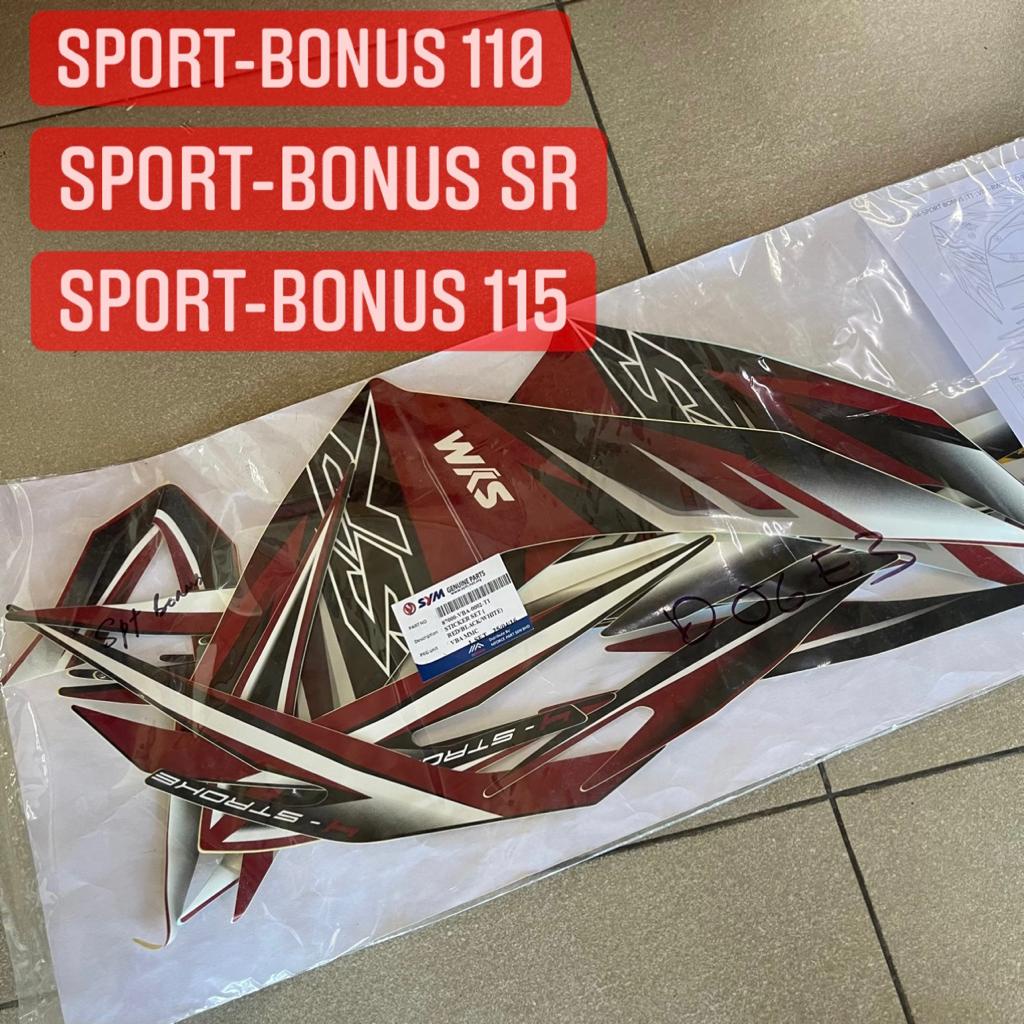 SYM SPORT BONUS SR 110 / 115 STICKER (OE) ORIGINAL SPORT-BONUS 110 115 ...