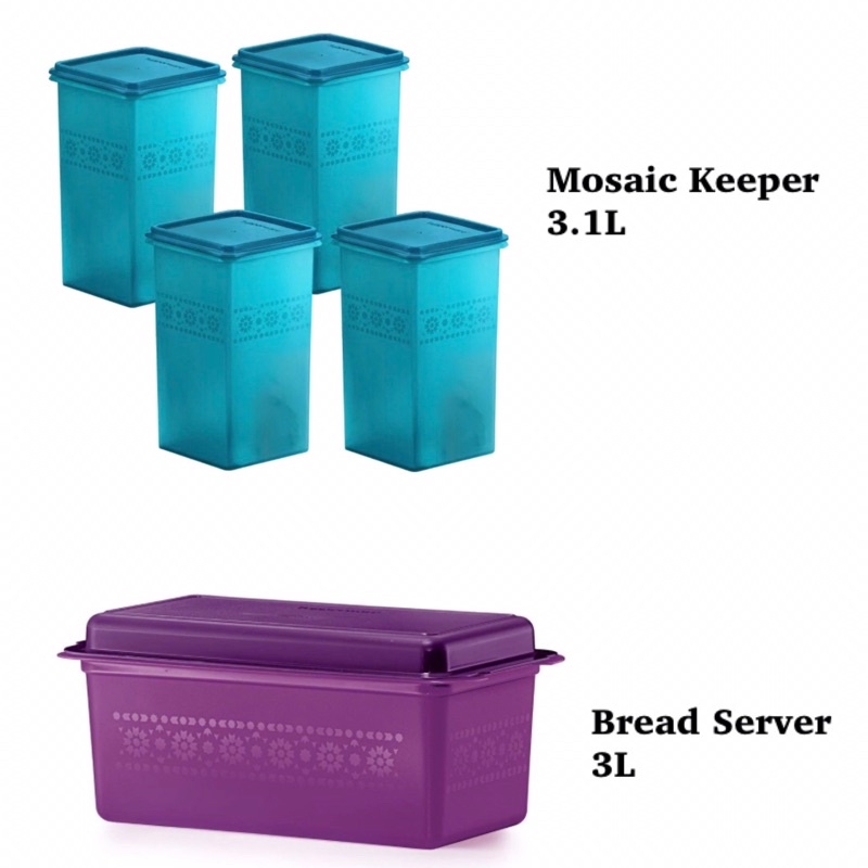 Tupperware Mosaic Keeper/Bread Server (1pcs) | Shopee Malaysia