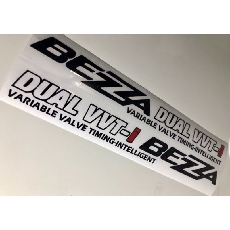 (Ready Stock)S139# 2pc Bezza dual vvt-i Car Sticker | Shopee Malaysia
