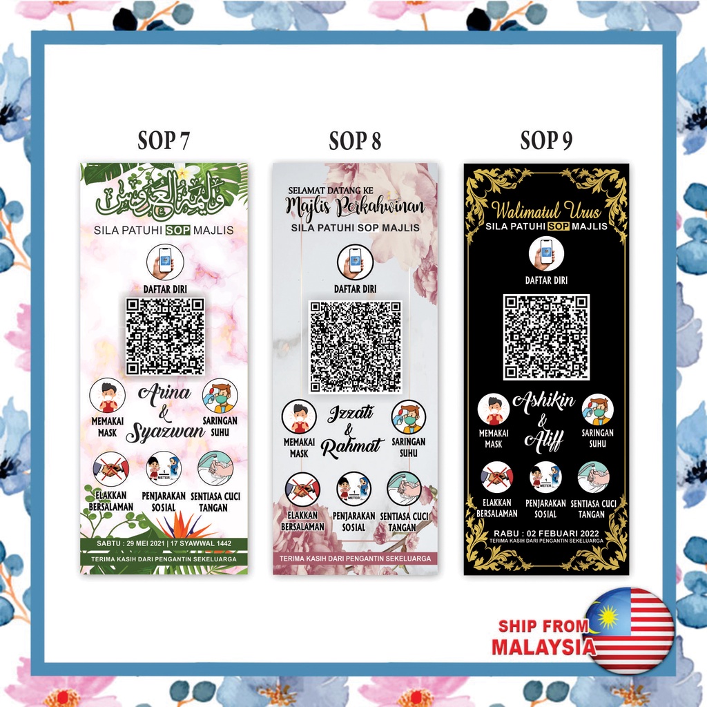 Bunting sop | wedding sop | Bunting / Banting kahwin | Banner Kahwin ...