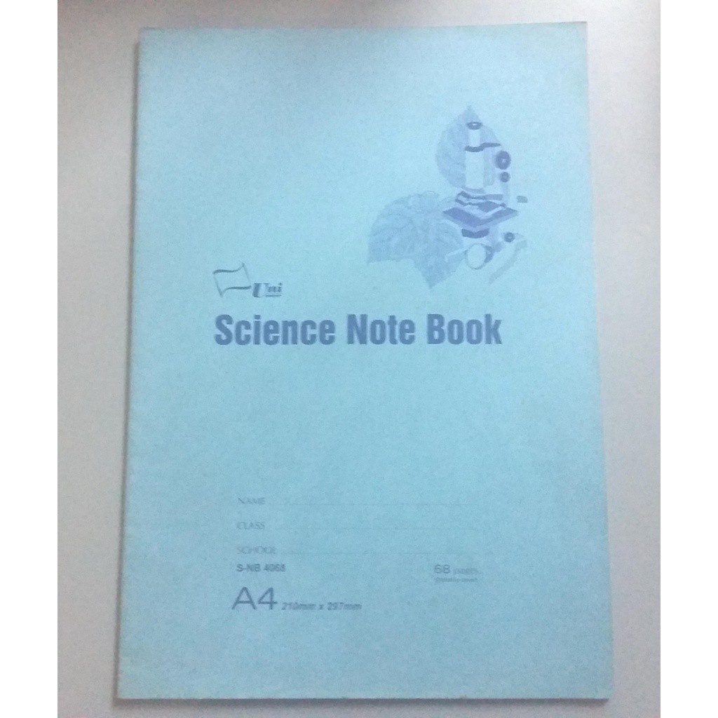 Science Note Book A4 (68 pages) | Shopee Malaysia