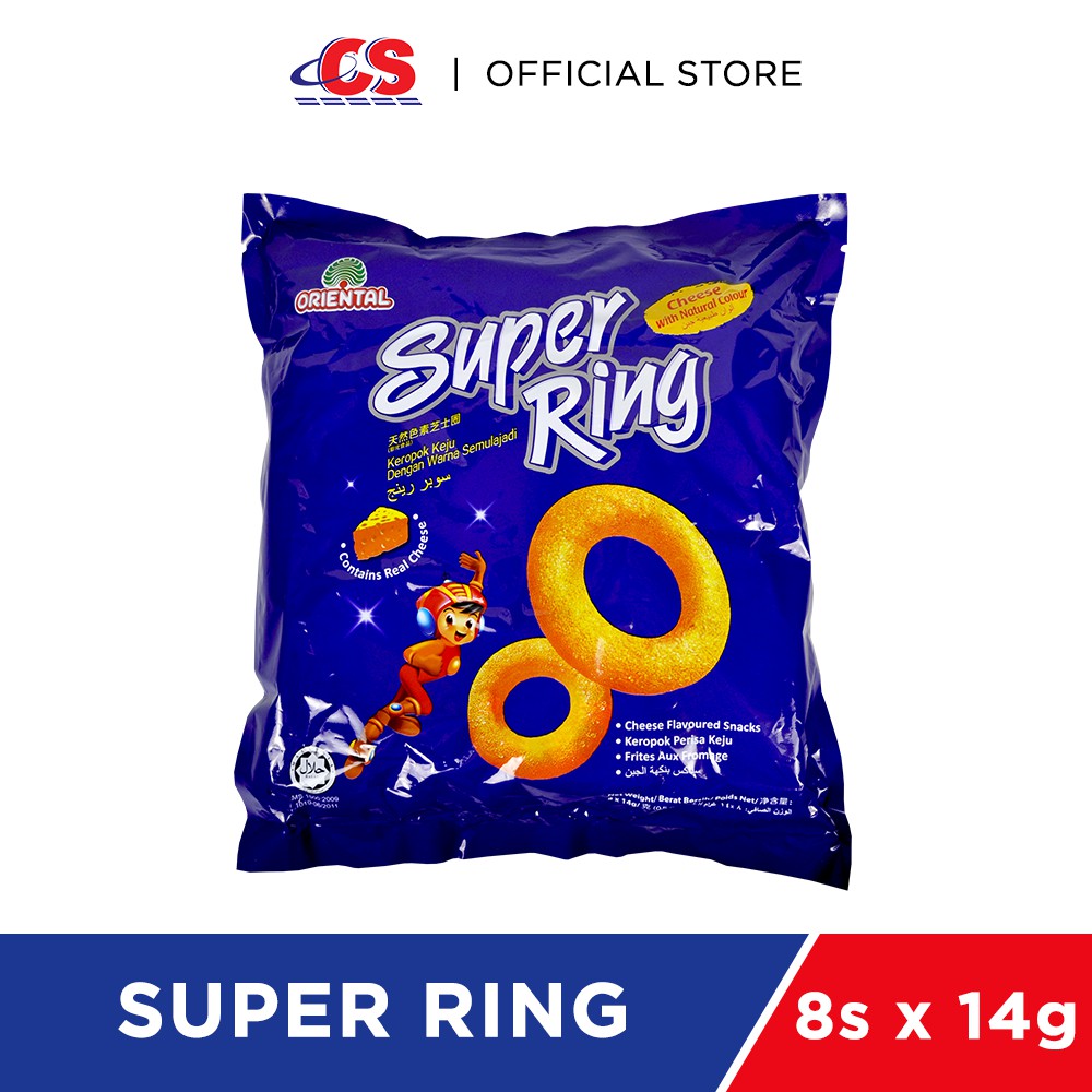 ORIENTAL Super Ring Cheese Snack (Family Pack) 8'Sx14g | Shopee Malaysia