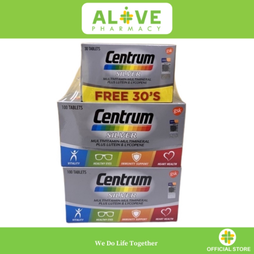 CENTRUM SILVER MVM 100'S+100'S+30'S TAB | Shopee Malaysia