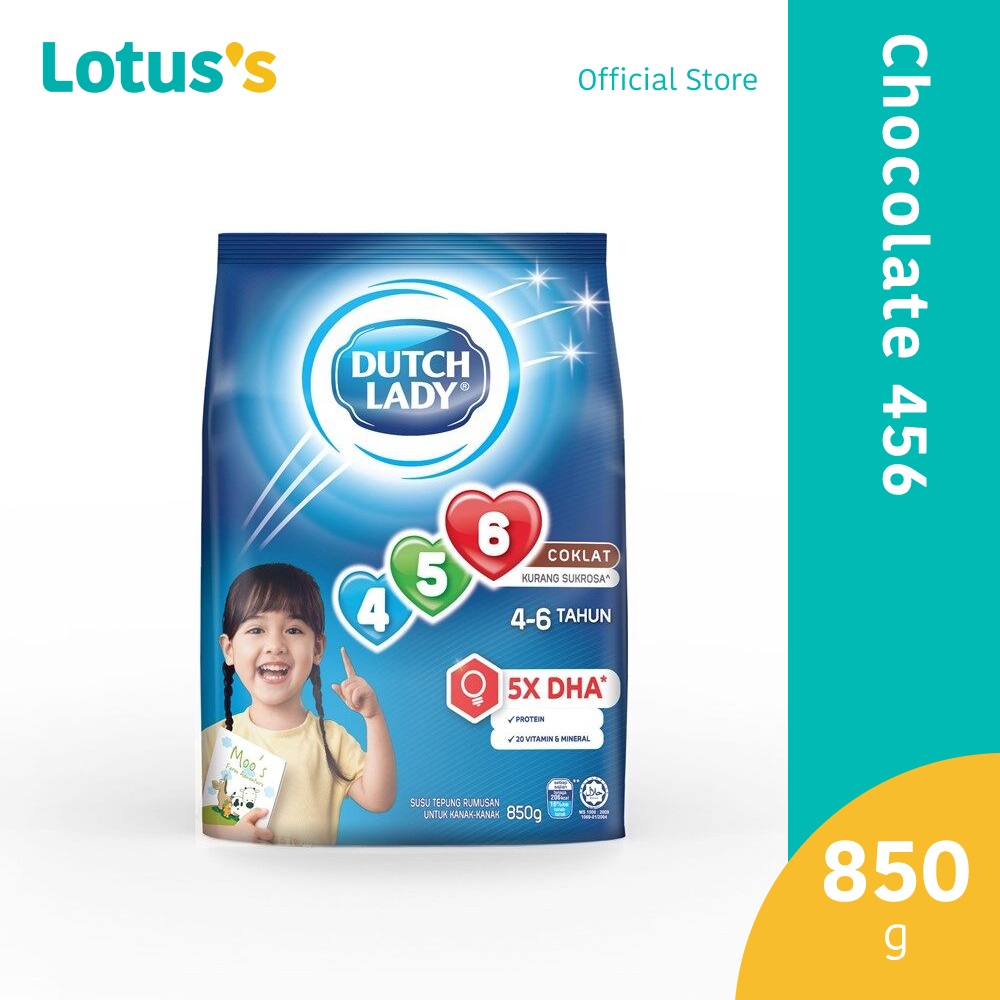 Dutch Lady 456 Chocolate 850g | Shopee Malaysia