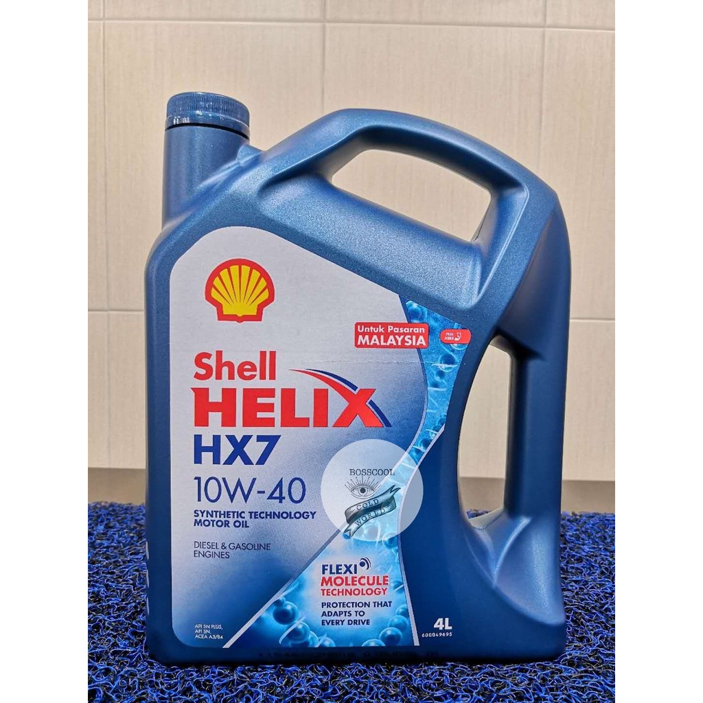 100%GENUINE SHELL HELIX HX5 10W-40 SN SYNTHETIC ENGINE OIL 4L | Shopee ...