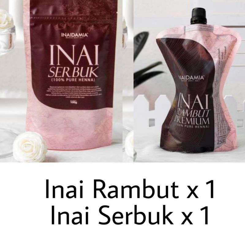 🔥Inai Rambut Premium Pure Henna Inaidamia Daun Inai Asli Original ...