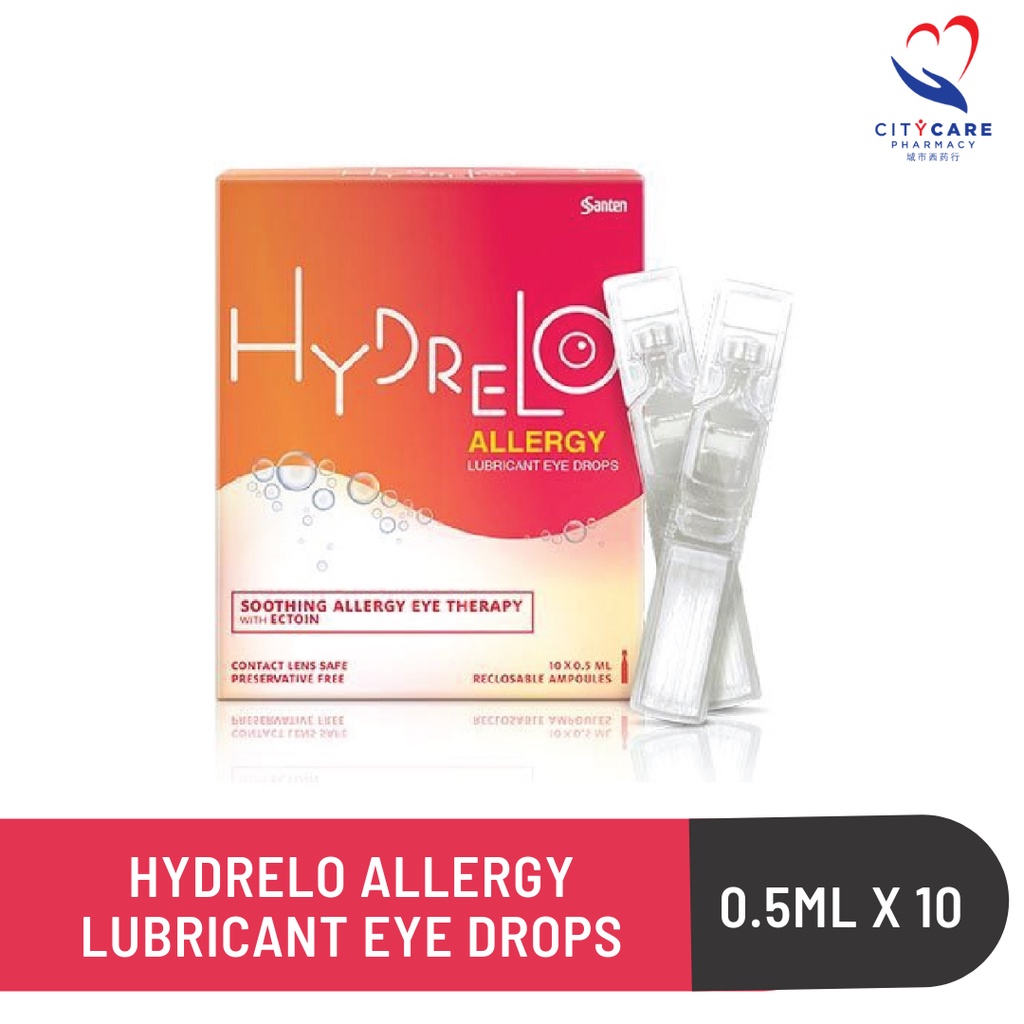 HYDRELO ALLERGY LUBRICANT EYE DROPS 10 X 0.5ML | Shopee Malaysia